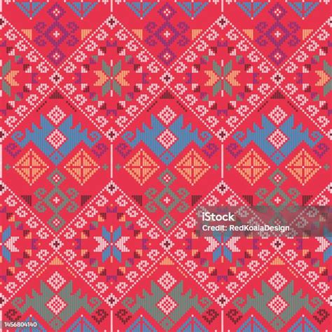 야칸 직조 영감 벡터 원활한 패턴 필리핀 전통 기하학적 직물 또는 패브릭 프린트 디자인 0명에 대한 스톡 벡터 아트 및 기타 이미지 0명 기념품 기하 도형 Istock