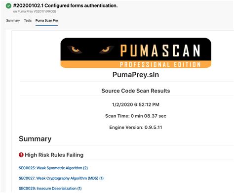 puma scan azure devops