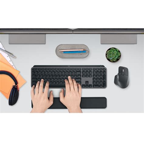 Logitech Mx Keys S Combo Graphite Nd Tastatur Nordisk Sort