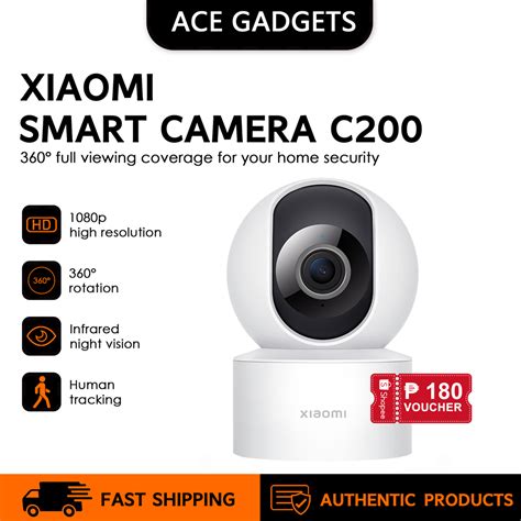 Xiaomi C200 CCTV Smart Camera 360° Rotation Infrared Night Vision Mi ...