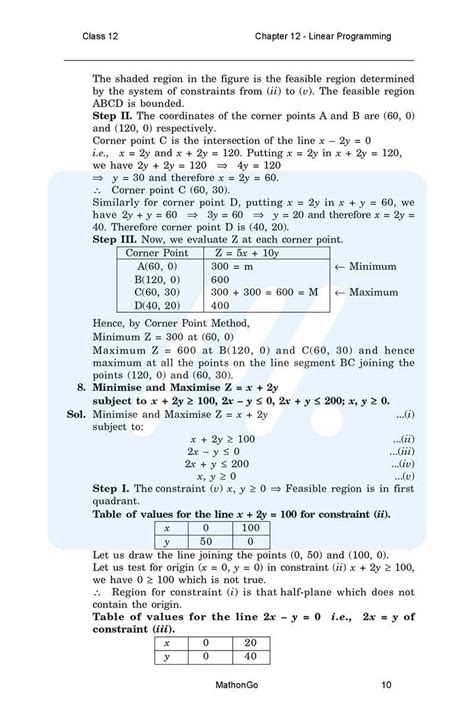 Ncert Solutions For Class 12 Maths Chapter 12 Linear Programming Mathongo