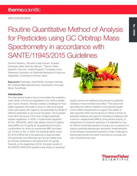 Pdf Routine Quantitative Method Of Analysis For Pesticides · For Pesticides Using Gc