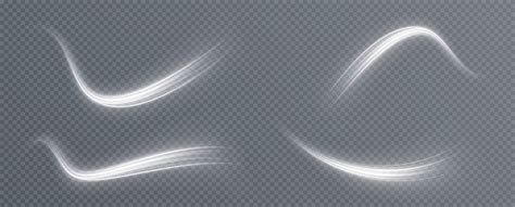 빛나는 흰색 속도선 가벼운 빛나는 효과 추상 모션 라인 가벼운 트레일 웨이브 화재 경로 추적 라인 자동차 조명 광섬유 및 백열 곡선 돌리기 Dna에 대한 스톡 벡터 아트 및