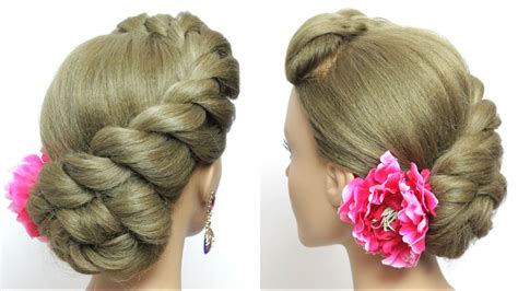 Легкая и Быстрая прическа Прическа на средние и длинные волосы Youtube