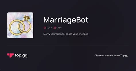 Marriagebot Bot Commands The 1 Discord Bot And Discord App List