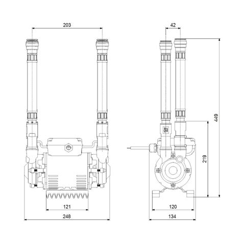 Grundfos Stp 15 Bar Positive Twin Brass Shower Pump 98284251 Hpw
