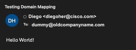 Enable Domain Mapping Feature To Redirect Emails Cisco
