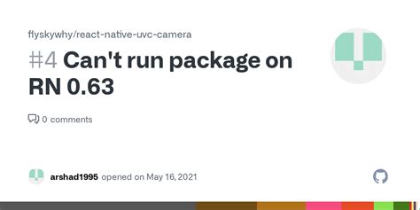 Can T Run Package On Rn Issue Flyskywhy React Native Uvc