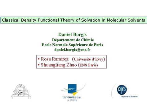 Classical Density Functional Theory Of Solvation In Molecular
