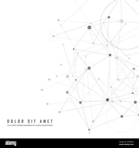 Beautiful Structure Of Dna Molecule Line Art Pattern With Connect Dot Line Connect For Concept