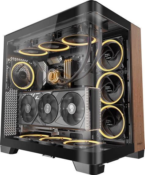 Antec C8 Curve Wood Fans Not Included Wooden Front Panel Super Wide