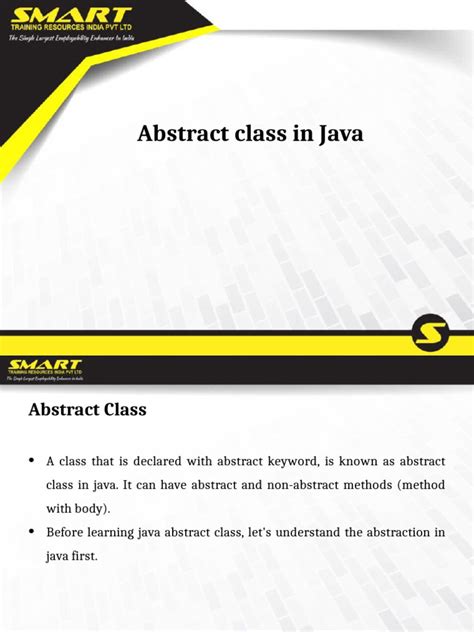 Session 18 19 Abstract Class In Java Pdf Class Computer Programming Method