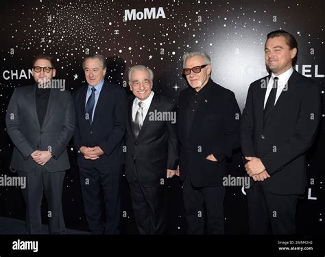 Honoree Martin Scorsese Center Poses With Actors Jonah Hill From
