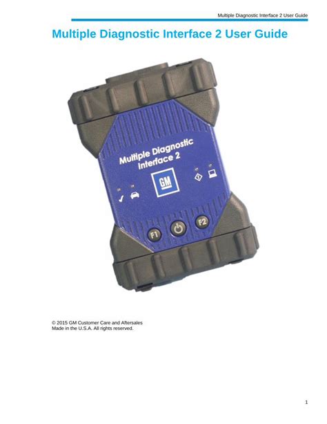 PDF Multiple Diagnostic Interface User Guide DOKUMEN TIPS