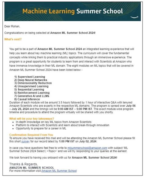 Rohan Chopade On Linkedin Amazon Amazonmlsummerschool Ai Machinelearning Datascience