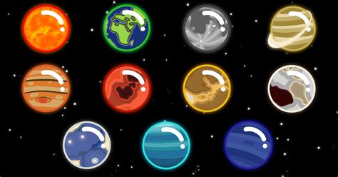 Solar System 2d 2d Environments Unity Asset Store