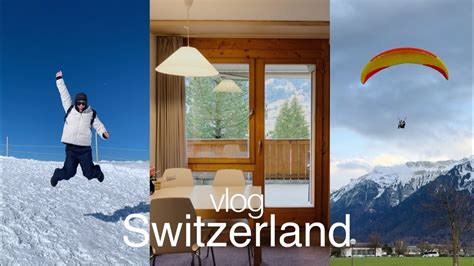 스위스 신혼여행 Vlog 3스위스 하늘을 날다 짜릿한 패러글라이딩부터 융프라우 피르스트 그린델발트 Youtube