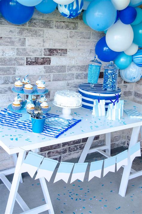 Blue Ombre Party Ideas Blue Party Decorations Blue Birthday Parties