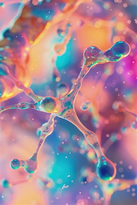 A Dynamic Digital Illustration Of The Nervous System Showcasing