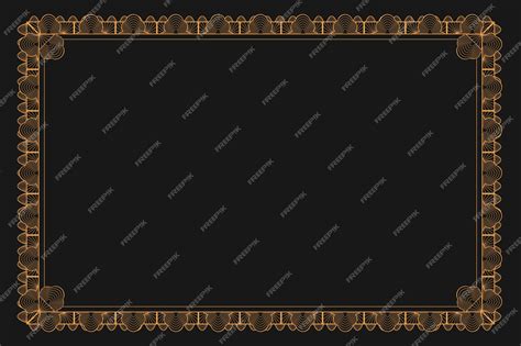 손으로 그린 졸업장 테두리 프레임 무료 벡터