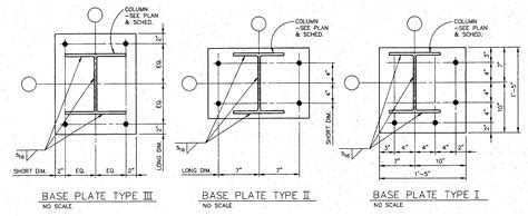 Detail Column Base Plate