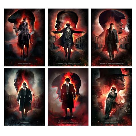 پک 6 عددی پوستر های پیکی بلایندرز Peaky Bliners بلیز استور