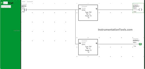 Plc Example On Switch Program With Timers