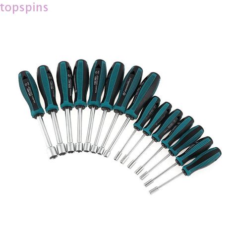 Topspins ซ็อกเก็ตไดร์เวอร์โลหะ Hex Nut Key เครื่องมือมือ Nutdriver
