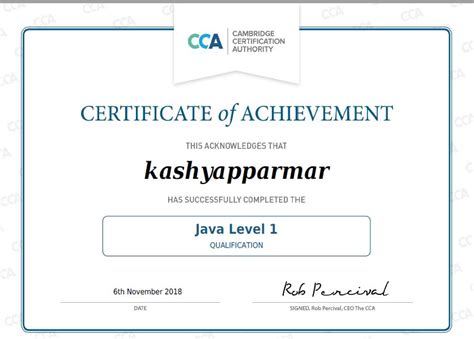 kashyap parmar on linkedin java level1 cca