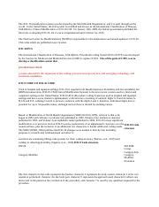 MCCG LECTURE NOTES Docx The ICD Classification System Was Developed By The World Health