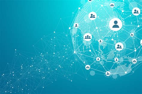 포인트 및 선으로 글로벌 네트워크 연결 인터넷 연결 배경입니다 추상 연결 구조입니다 다각형 공간 배경입니다 벡터 일러스트 스톡