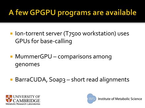 Ppt Gpgpu In Ngs Bioinformatics Powerpoint Presentation Free Download Id1549174