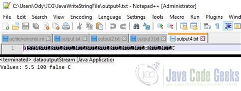 Java Write String To A File Java Code Geeks