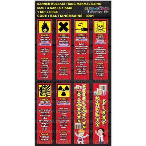 Pre Order Banner Tiang Simbol Makmal Sains Shopee Malaysia