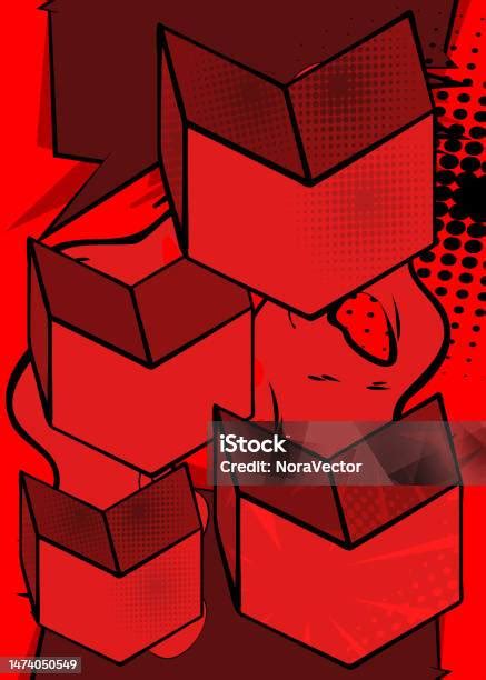 빨간 만화책 화살표 배경 포스터입니다 만화 추상 기호 레트로 팝 아트 방향 기호입니다 만화 스타일에 대한 스톡 벡터 아트 및 기타 이미지 만화 스타일 배경 주제 세로