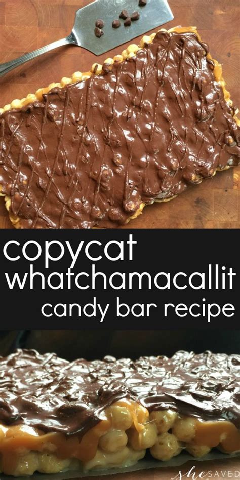 Homemade Whatchamacallit Candy Bar Recipe Mr Goodbar Recipe Homemade