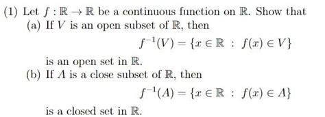 solved 1 let f r→r be a continuous function on r show that