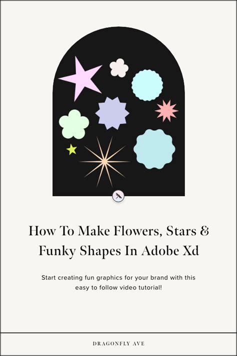 How To Make Stars Flowers And Funky Shapes In Adobe Xd Dragonfly Ave