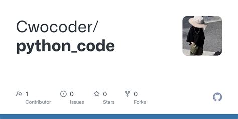 Github Cwocoderpythoncode