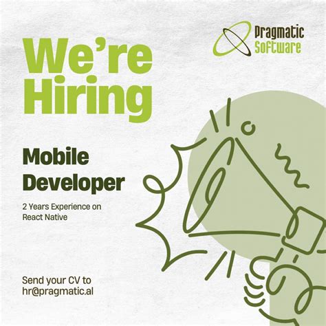 Pragmaticsoftware Mobileappdeveloper Reactnative Reactjs Hiringnow