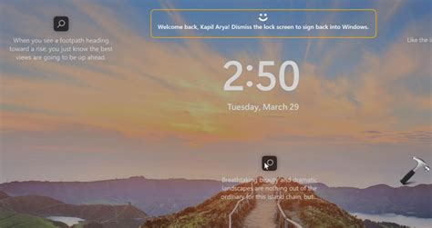 Automatically Dismiss The Lock Screen If Windows Hello Recognizes Your Face