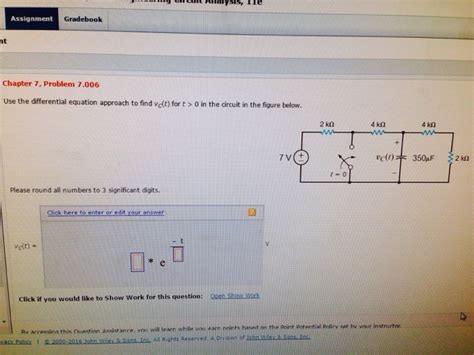 solved assignment gradebook chapter 7 problem 7 006 use the