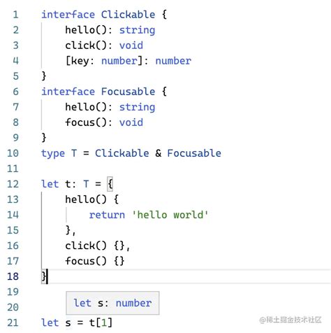 详解 Ts 中的交叉类型交叉类型逻辑上与联合类型是互补的，交叉类型由一组有序的成员类型构成，交叉类型表示类型同时为多个类 掘金