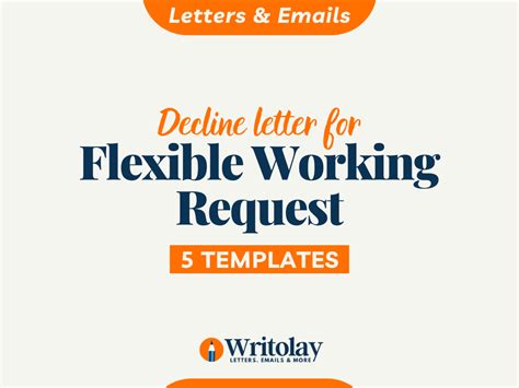 Decline Flexible Working Request Letters 5 Templates Writolay