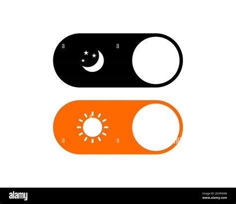 Day Night Mode Switch Ui Button Light Dark Mode Slider Theme Stock Vector Image Art Alamy