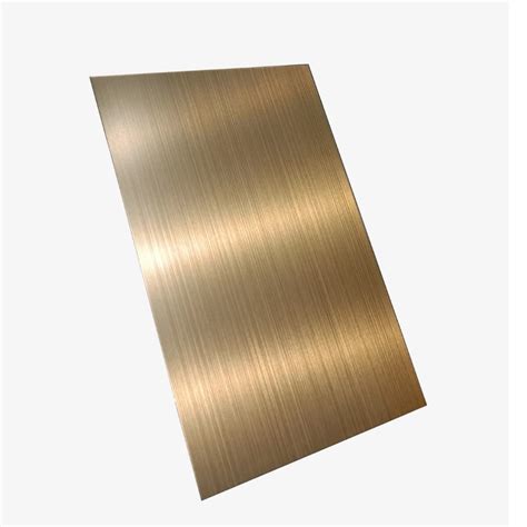 Stainless Sheet แผ่นสแตนเลส 304 สีแชมเปญโกล สำหรับตกแต่งภายใน เพิ่มความสง่างามให้กับตัวบ้าน เงา