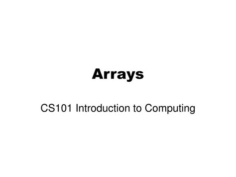 ppt arrays powerpoint presentation free download id 5433999