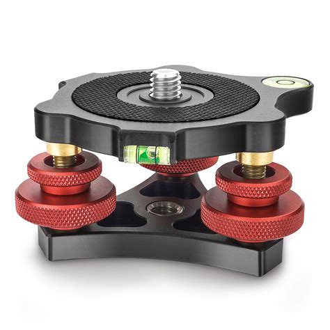 Getuscart Cavix Camera Leveler Tripod Leveling Base Tri Wheel Head For
