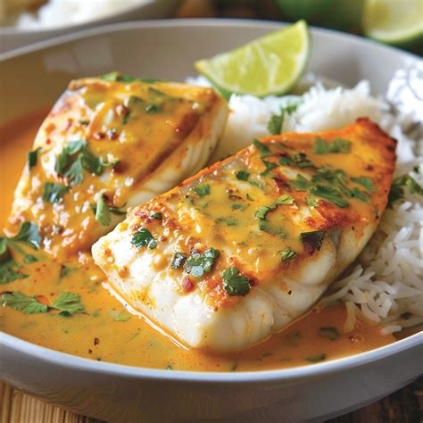 Tropical Grouper With Spicy Coconut Ginger Sauce Recipe Getfish Seafood