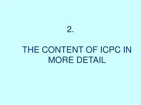 PPT INTERNATIONAL CLASSIFICATION OF PRIMARY CARE ICPC PowerPoint Presentation ID 425997